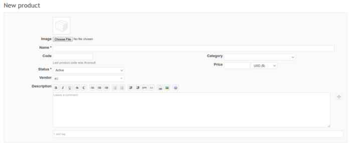 Add new product | RedmineUP Help | Products plugin documentation